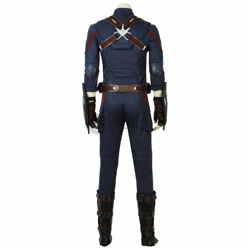 Avengers 3: Infinity War Captain America Steve Rogers Cosplay Costume ...