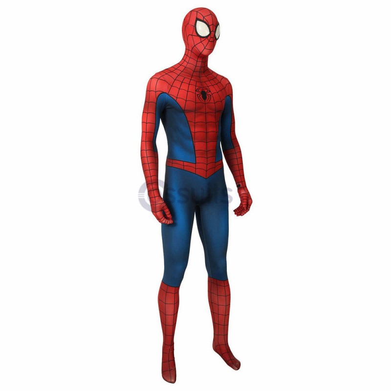 Marvel Spider-Man Classic Suit Peter Parker Cosplay Costume, Spiderman ...