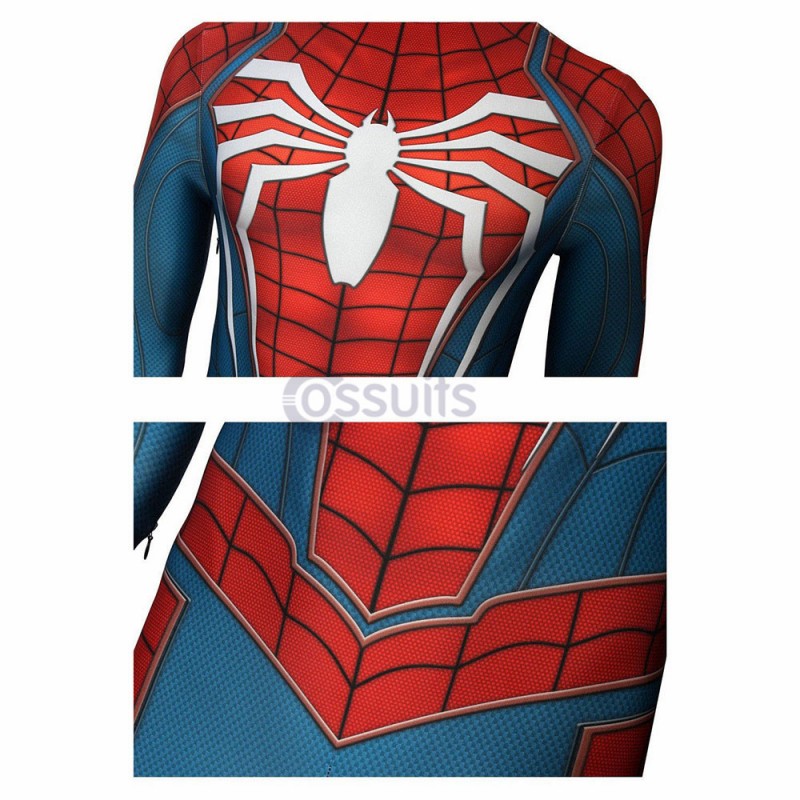 PS4 Spider-Man Advanced Suit Spiderman Cosplay Costume - CosSuits