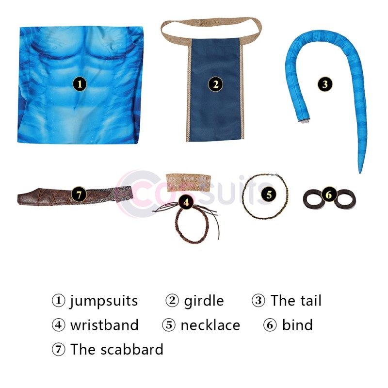 Avatar 2 The Way of Water Jake Sully Cosplay Costumes For Halloween ...