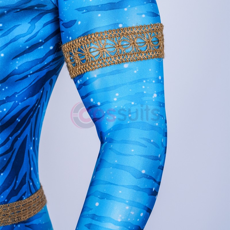 Avatar 2 Cosplay Costumes Jake Sully Blue Cosplay Suits - CosSuits