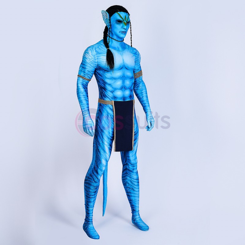 Avatar 2 Cosplay Costumes Jake Sully Blue Cosplay Suits - CosSuits