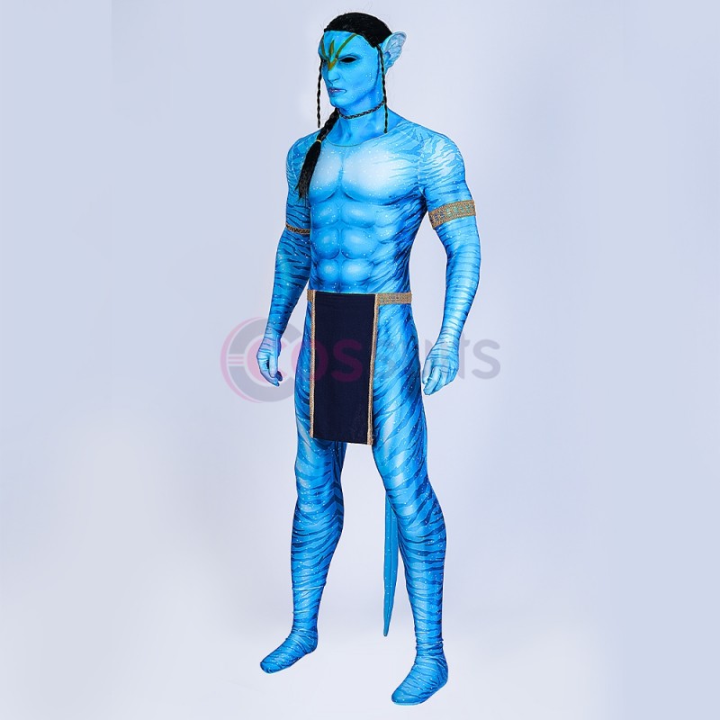 Avatar 2 Cosplay Costumes Jake Sully Blue Cosplay Suits - CosSuits