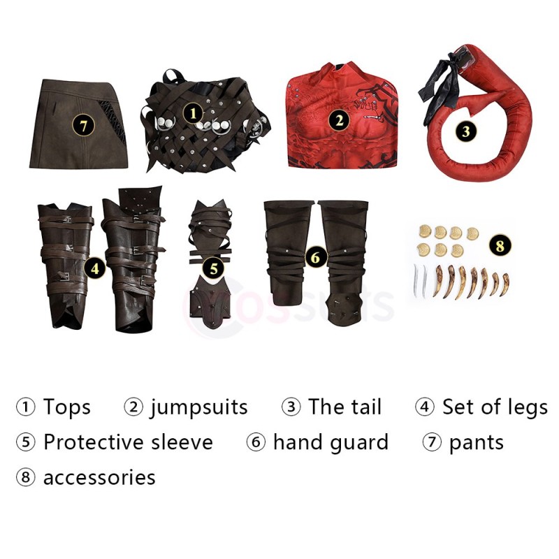 Karlach Cosplay Costumes Baldur's Gate 3 Cosplay Suits - CosSuits