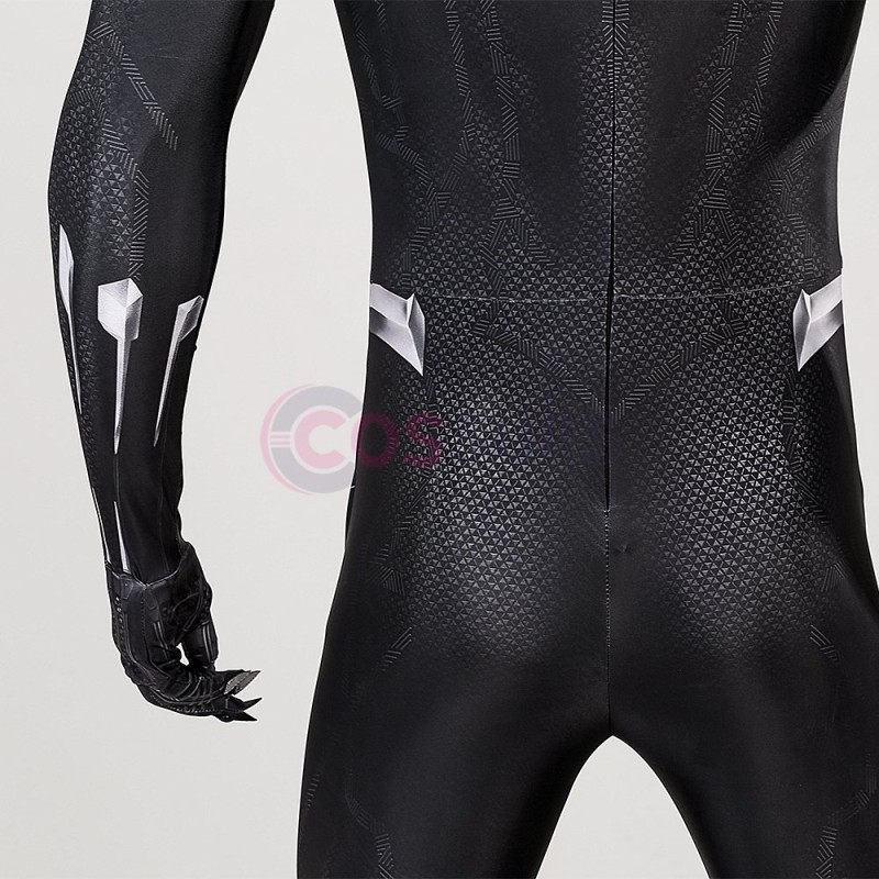 Black Panther Wakanda Forever Black Jumpsuit Cosplay Costume - CosSuits