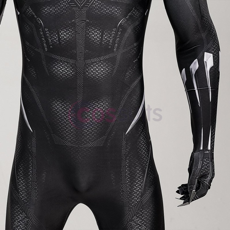 Black Panther Wakanda Forever Black Jumpsuit Cosplay Costume - CosSuits