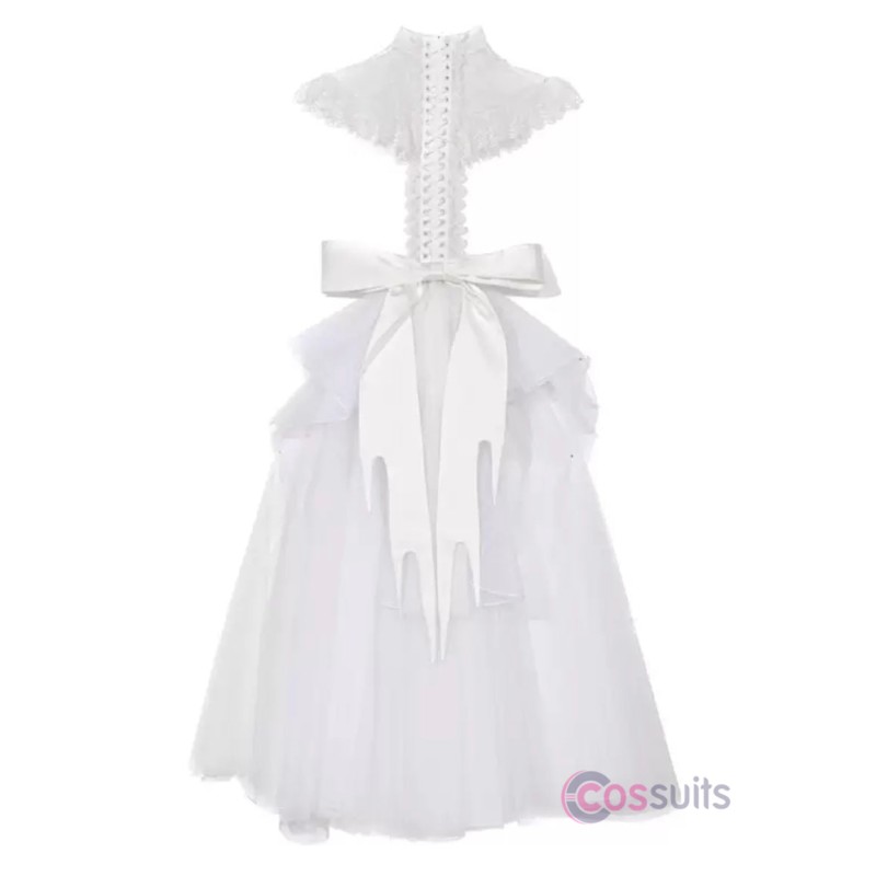 Corpse Bride Gothic Cape with Spine Detail and Outer Skirt - CosSuits