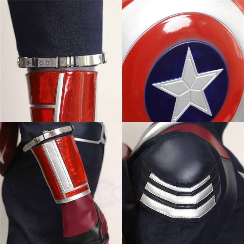 Sam Wilson Captain America Brave New World Cosplay Costumes - CosSuits