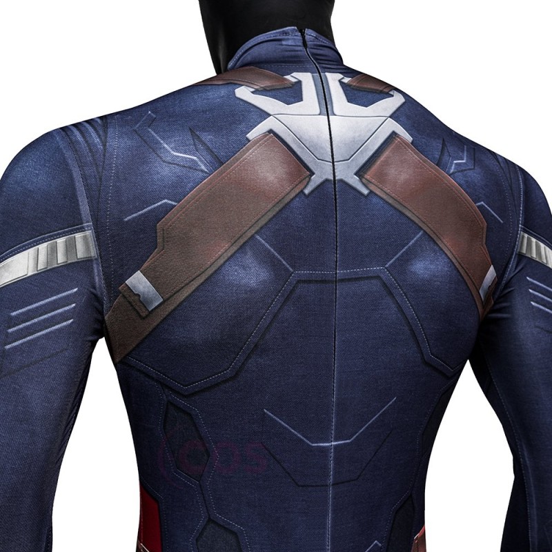 Stealth Captain America Cosplay Costume The Winter Soldier Jumpsuit ...
