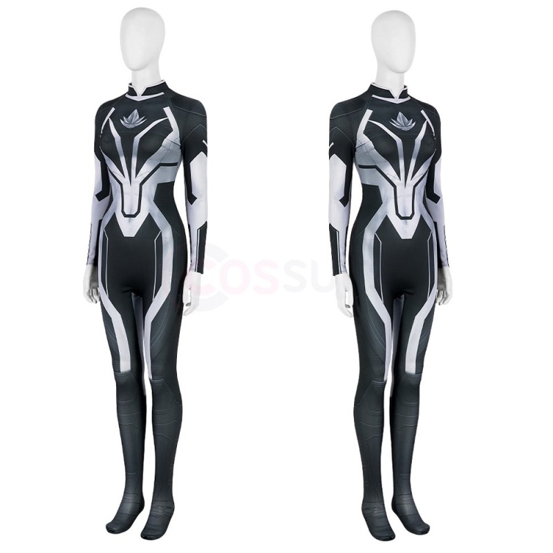 Captain Marvel Cosplay Costume Monica Rambeau Costume Jumpsuit - CosSuits