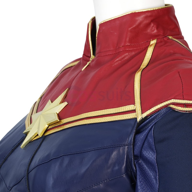 2022 New Captain Marvel Carol Danvers Blue Cosplay Costume - CosSuits