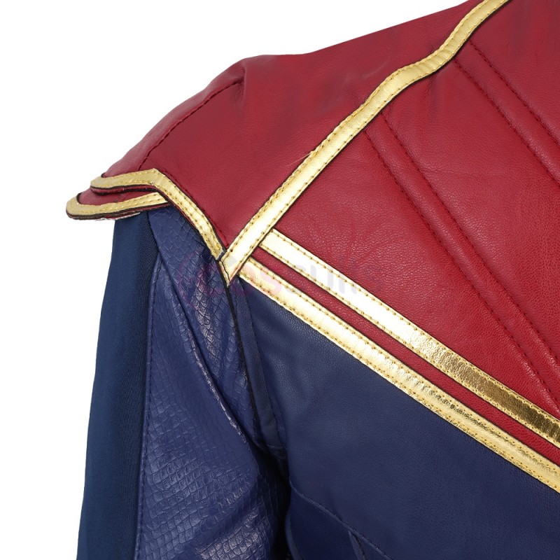 2022 New Captain Marvel Carol Danvers Blue Cosplay Costume - CosSuits