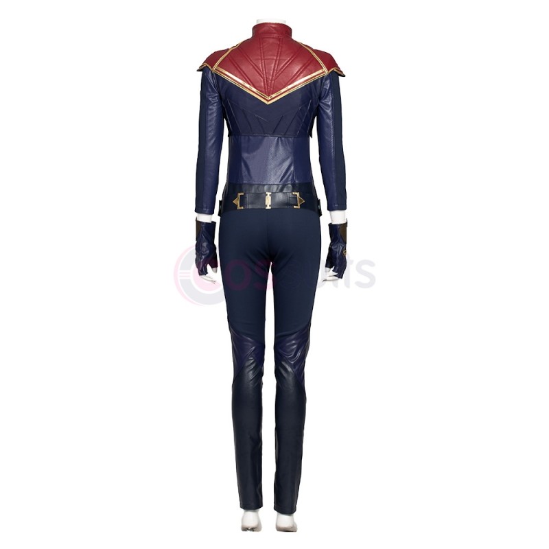 2022 New Captain Marvel Carol Danvers Blue Cosplay Costume - CosSuits