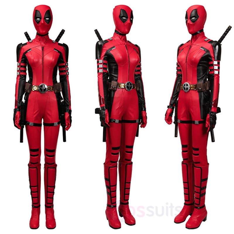 2024 Deadpool & Wolverine Lady Deadpool Cosplay Costumes Top Level ...