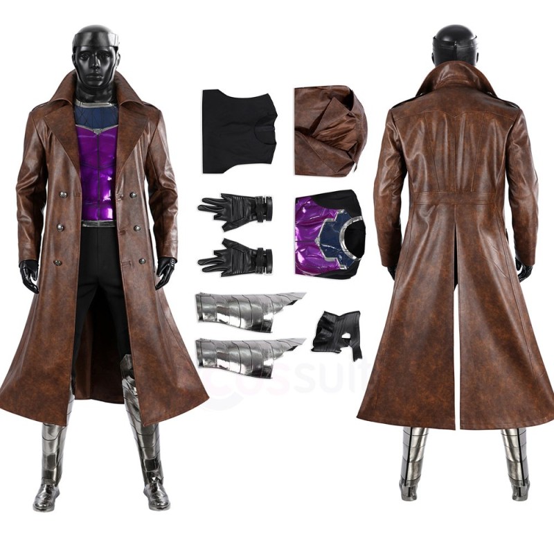 Gambit Cosplay Costume Deadpool and Wolverine Halloween Suits Full Set ...