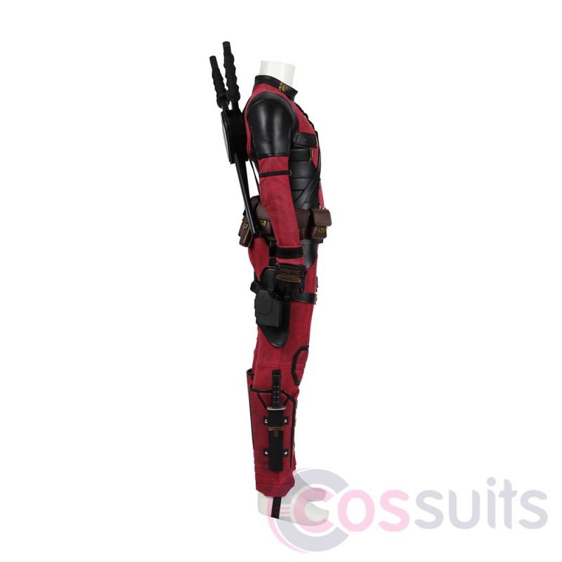 Deadpool 3 Wade Wilson Kids Cosplay Costume Top-Level Halloween Outfit ...