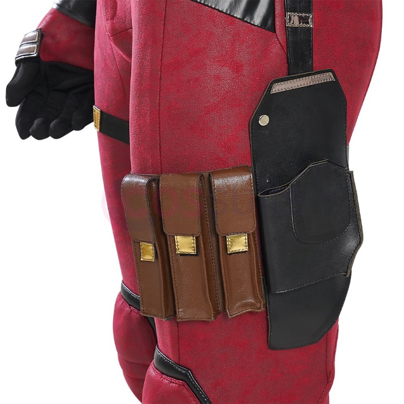 Deadpool 3 Cosplay Costume Wade Winston Halloween Red Cosplay Suit ...