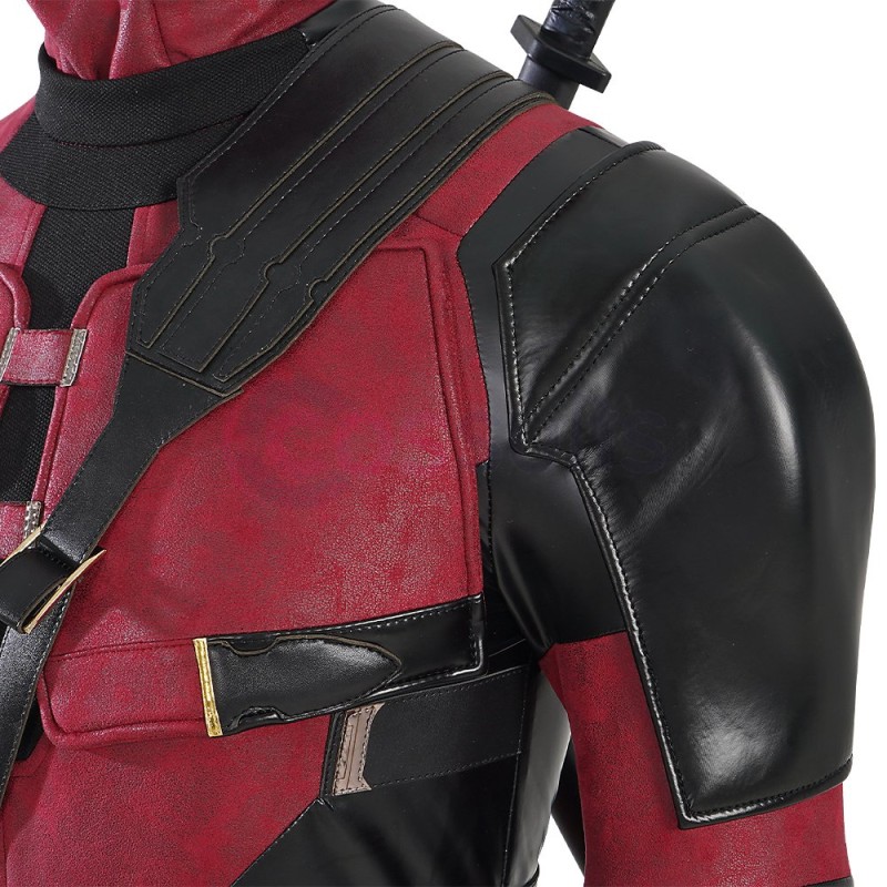Deadpool 3 Cosplay Costume Wade Winston Halloween Red Cosplay Suit ...