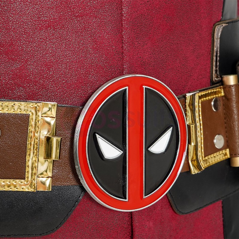 Deadpool 3 Cosplay Costume Wade Winston Halloween Red Cosplay Suit ...