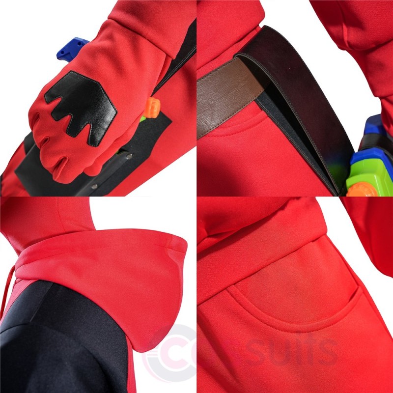 Deadpool 3 Wade Winston Red Hoodies Cosplay Costumes - CosSuits