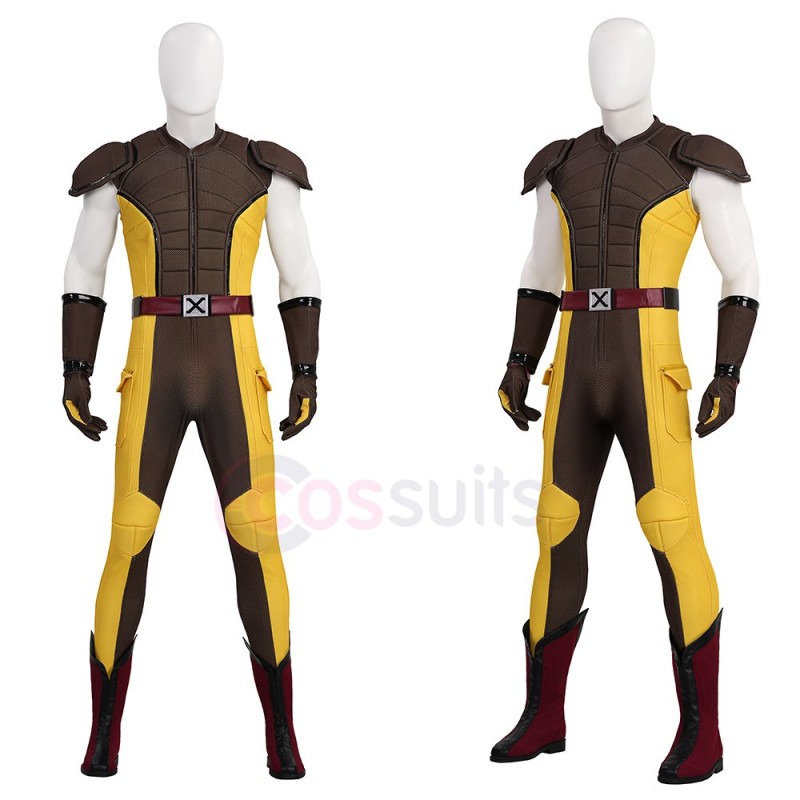 Deadpool 3 Wolverine Brown Suit Cosplay Costume Halloween Suits - CosSuits