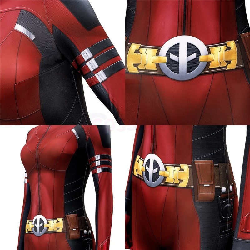 Deadpool 3 Cosplay Costumes Lady Deadpool Cosplay Suit - CosSuits