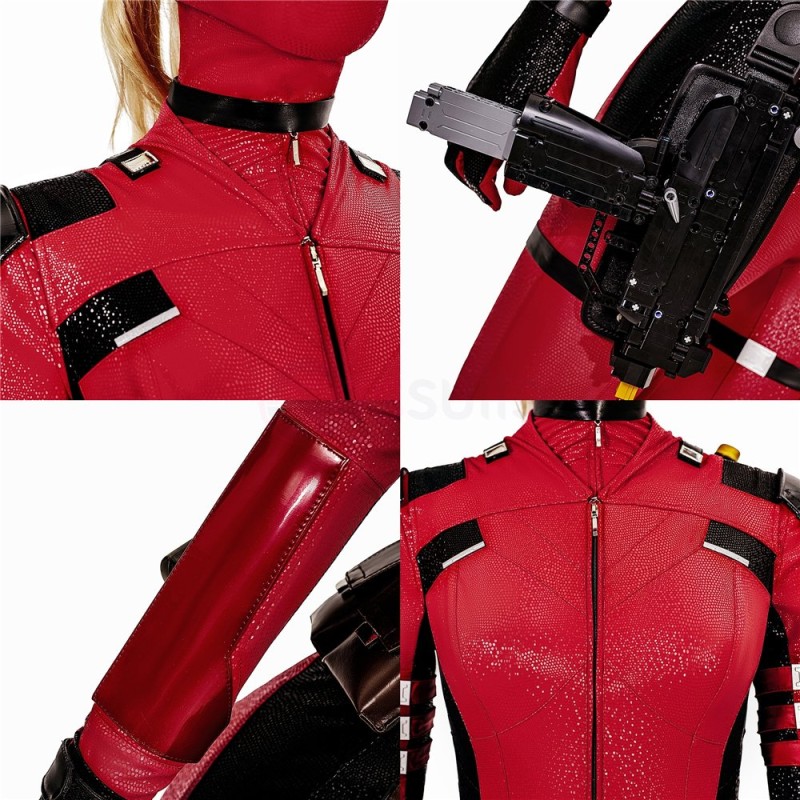 2024 Lady Deadpool Cosplay Costume Deadpool Wolverine Halloween Cosplay ...