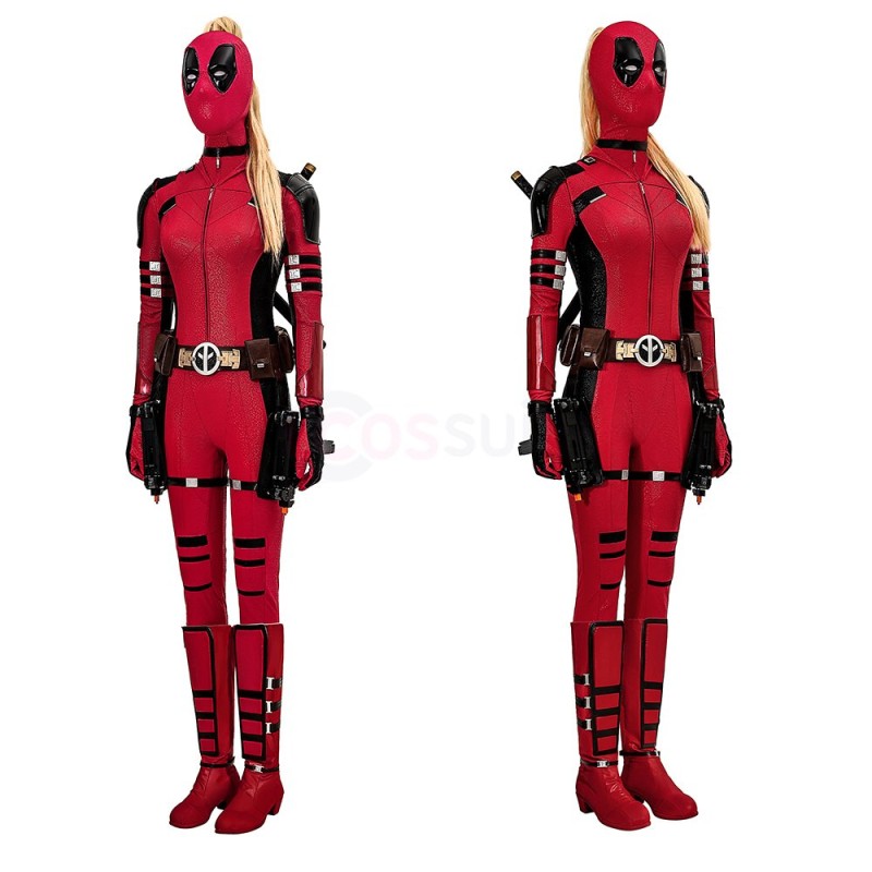 2024 Lady Deadpool Cosplay Costume Deadpool Wolverine Halloween Cosplay ...