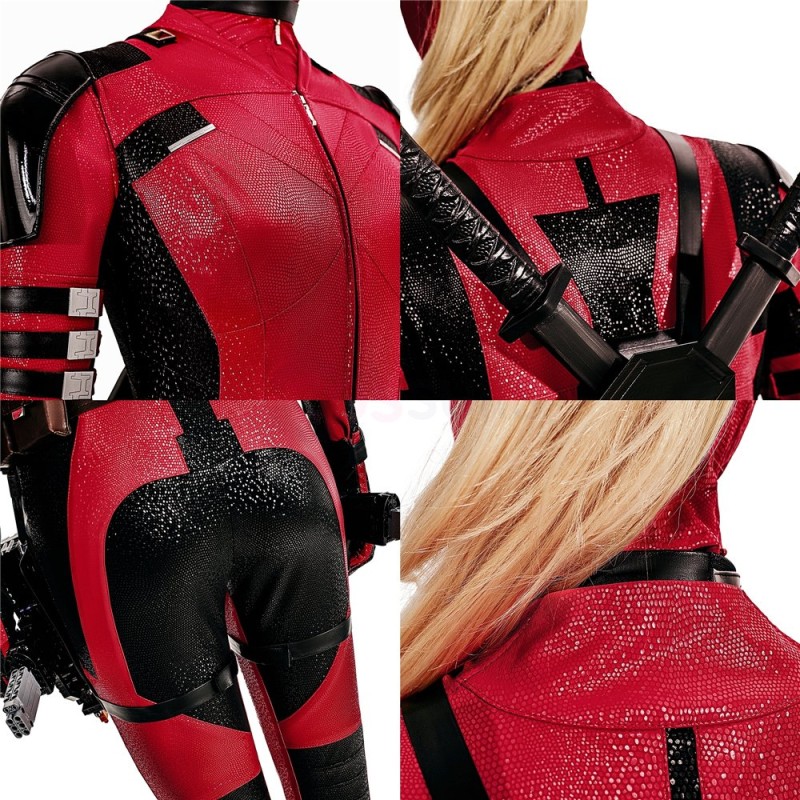 2024 Lady Deadpool Cosplay Costume Deadpool Wolverine Halloween Cosplay ...