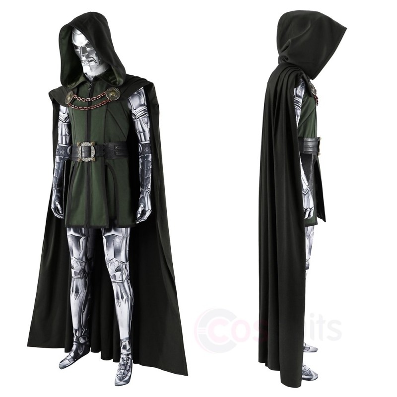 New Avengers 5 Doctor Doom Cosplay Costume Doomsday Halloween Jumpsuit ...