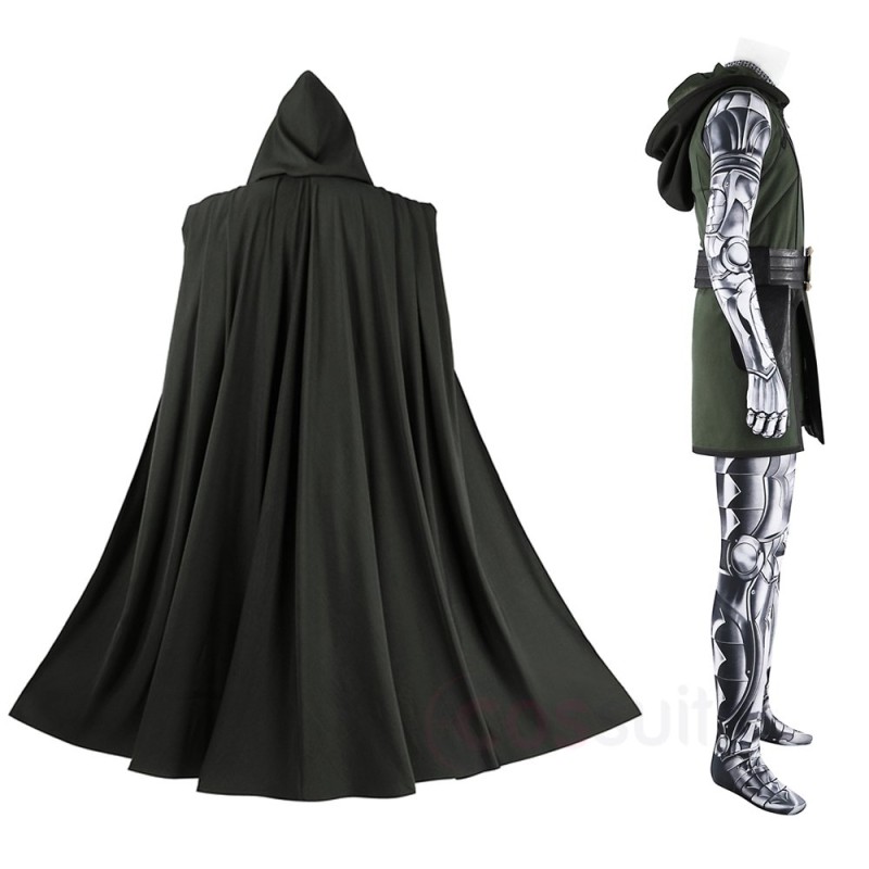 New Avengers 5 Doctor Doom Cosplay Costume Doomsday Halloween Jumpsuit ...