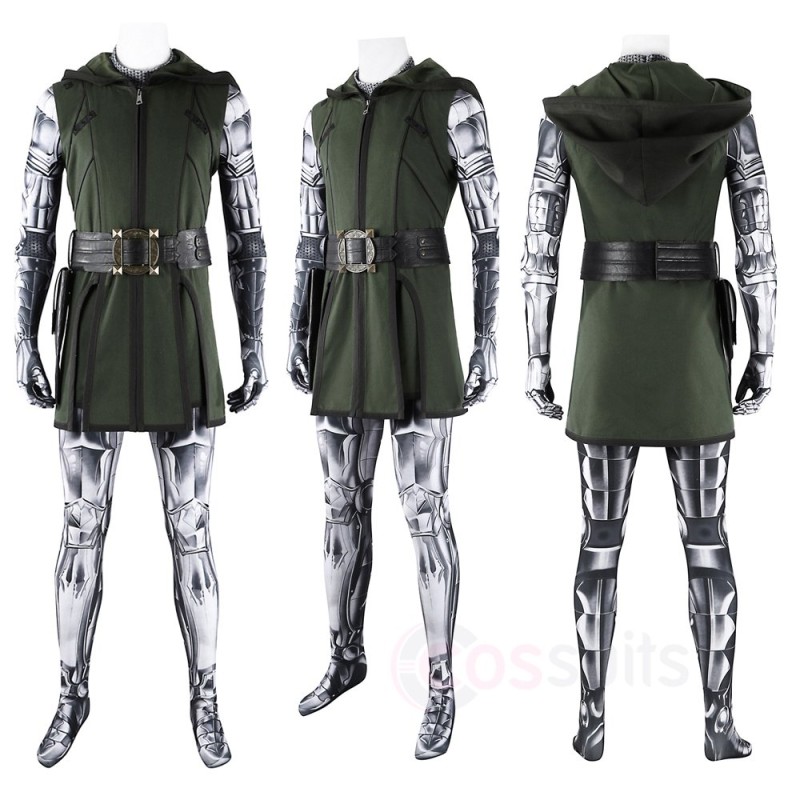 New Avengers 5 Doctor Doom Cosplay Costume Doomsday Halloween Jumpsuit ...