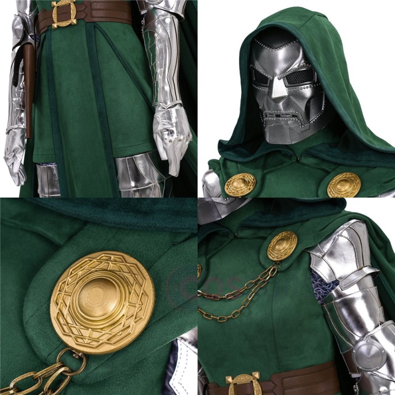 Women's Doctor Doom Cosplay Costume Dr. Victor Von Doom Suit Top Level ...
