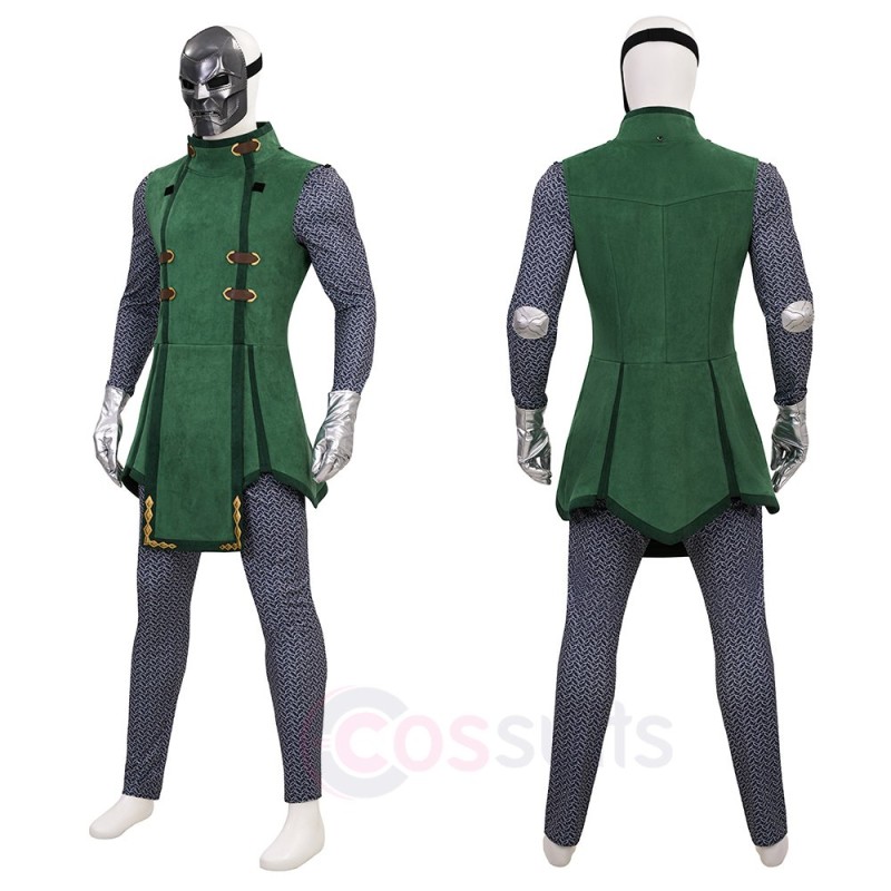 Marvel Doctor Doom Victor von Doom Cosplay Costume Halloween Suits ...