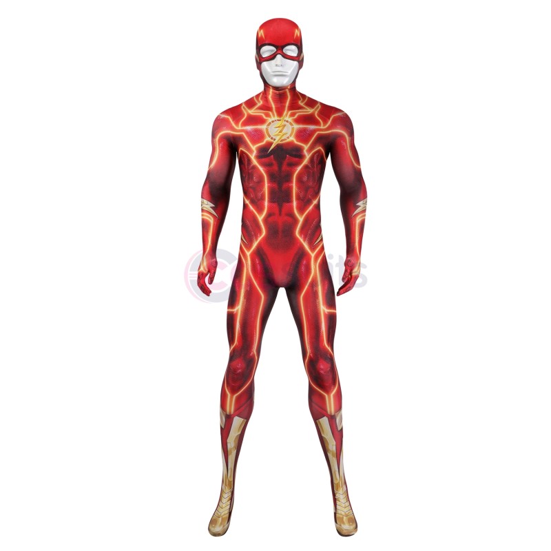 Flashpoint Cosplay Costumes TF 2023 Barry Allen Red Jumpsuit - CosSuits