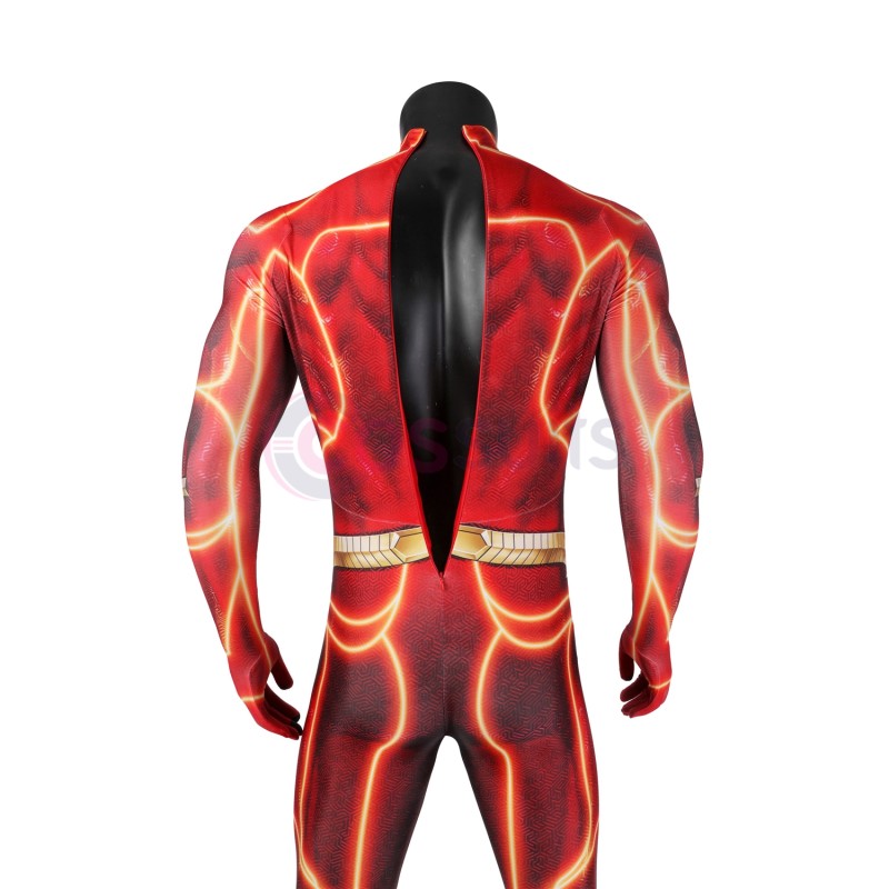 Flashpoint Cosplay Costumes TF 2023 Barry Allen Red Jumpsuit - CosSuits