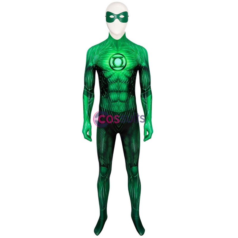Jordan Green Costume Hal Jordan Cosplay Jumpsuit - CosSuits