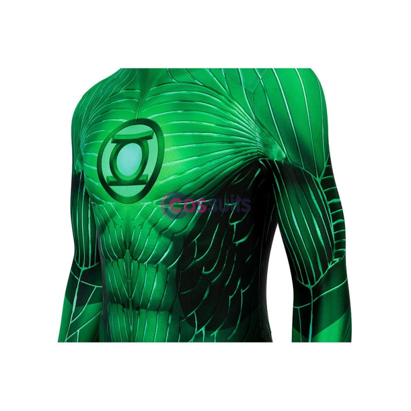 Jordan Green Costume Hal Jordan Cosplay Jumpsuit - CosSuits
