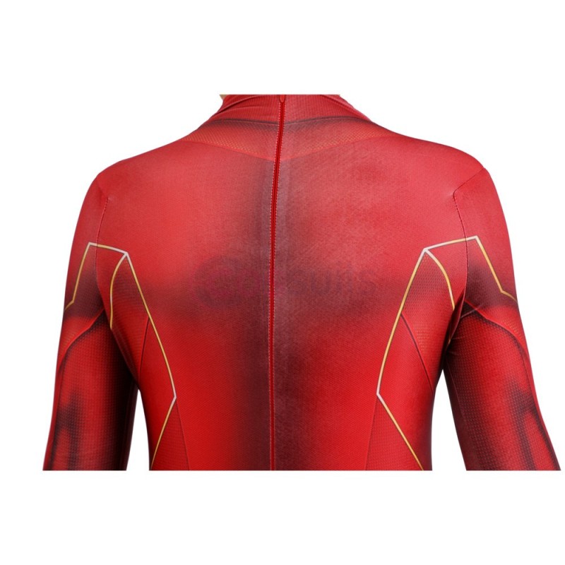 Kids TF season 8 Barry Allen Cosplay Jumpsuit - CosSuits