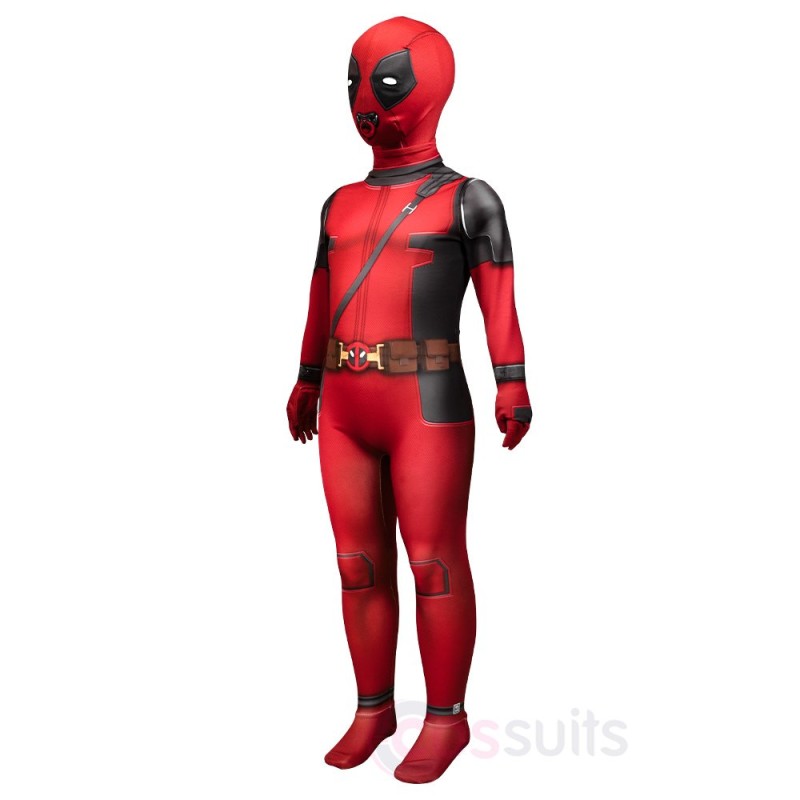Baby Deadpool Cosplay Costumes Kids Deadpool 3 Cosplay Suit - CosSuits