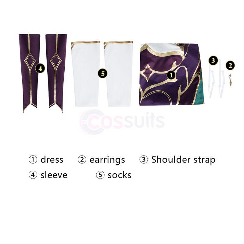 League of Legends Cosplay Suit Morgana Cosplay Costume - CosSuits