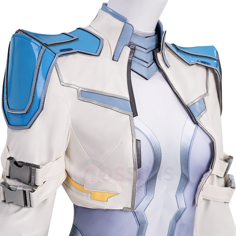 Marvel Rivals Lightforce Dagger White Suit Cosplay Costume Bright Hero ...