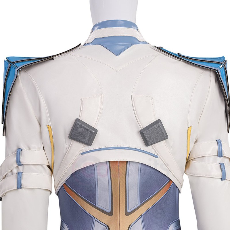 Marvel Rivals Lightforce Dagger White Suit Cosplay Costume Bright Hero ...