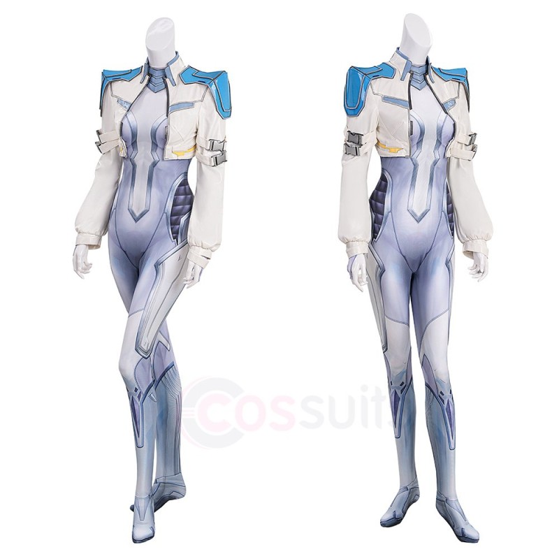 Marvel Rivals Lightforce Dagger White Suit Cosplay Costume Bright Hero ...