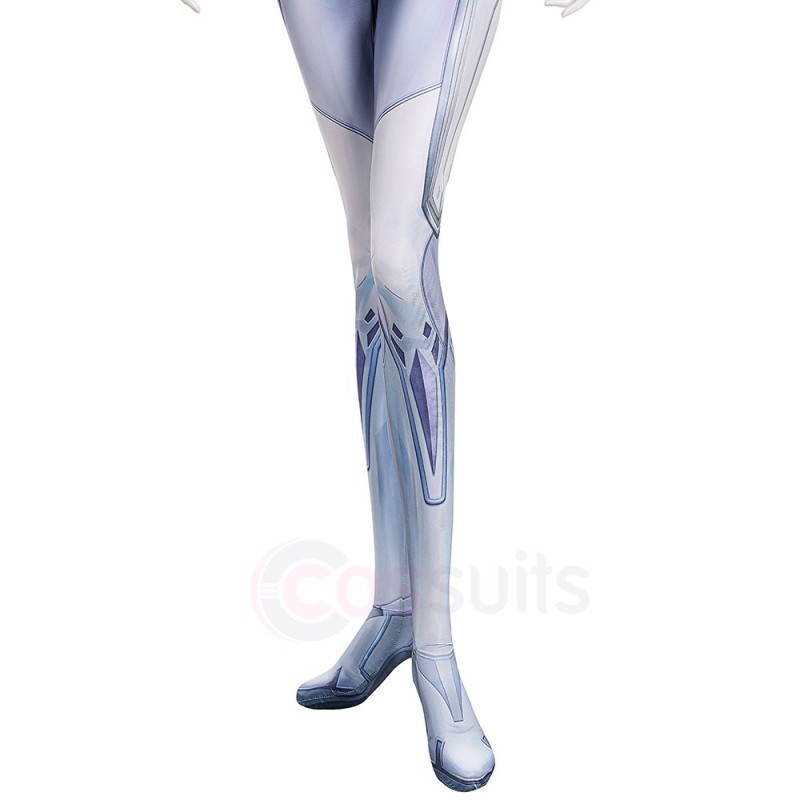 Marvel Rivals Lightforce Dagger White Suit Cosplay Costume Bright Hero ...
