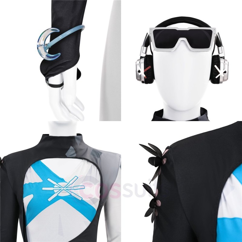 Marvel Rivals Luna Snow Summer Cosplay Costume Top Level Design - CosSuits