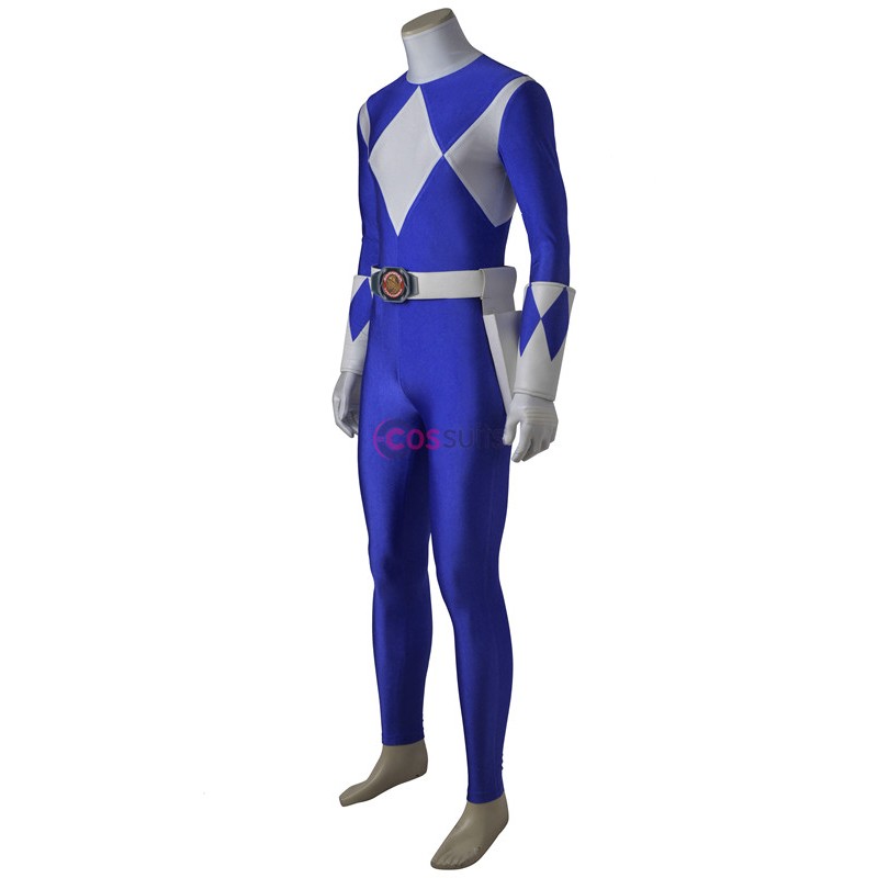 Mighty Morphin Power Rangers Billy Cranston Blue Ranger Cosplay Costume ...