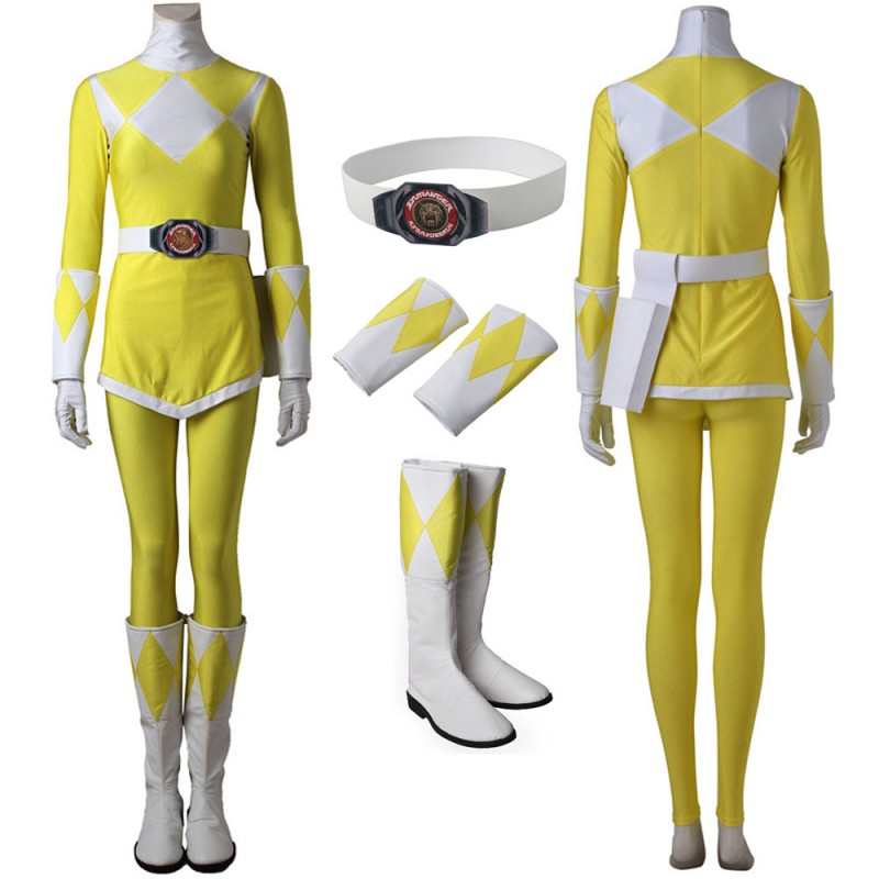 Mighty Morphin Power Rangers Trini Kwan Yellow Ranger Cosplay Costume ...