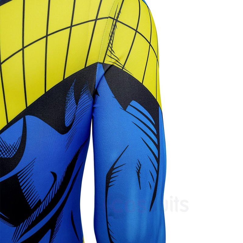 Nightwing Cosplay Costume Blue Jumpsuit New Titans Superhero Halloween ...
