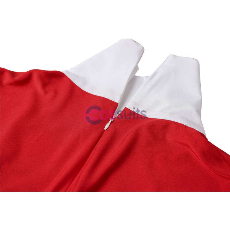 Red Ranger Cosplay Costume Mighty Morphin Power Rangers Cosplay Suit ...